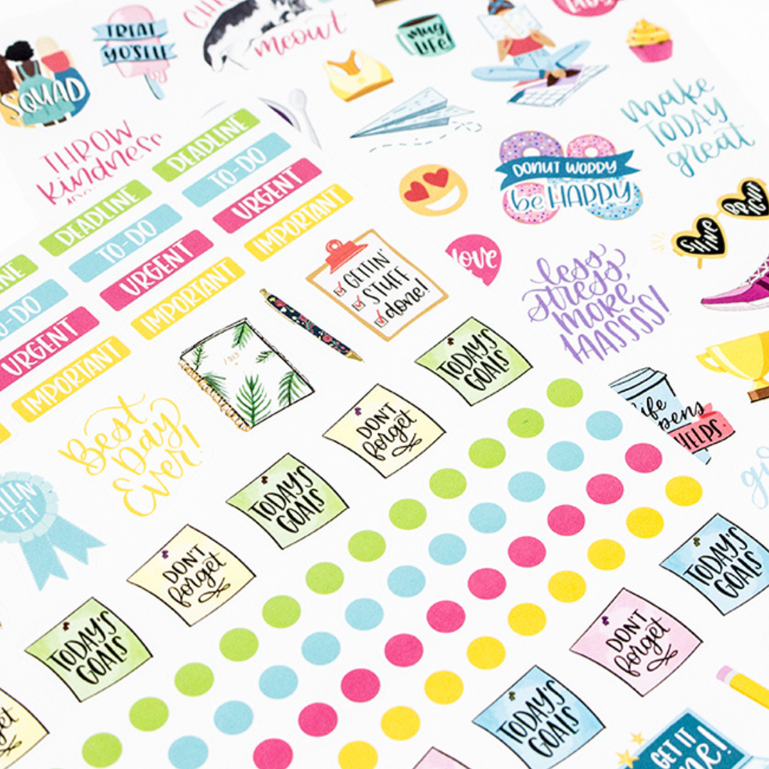 Planner Sticker Pack, Productivity V2 – The Paper Canopy