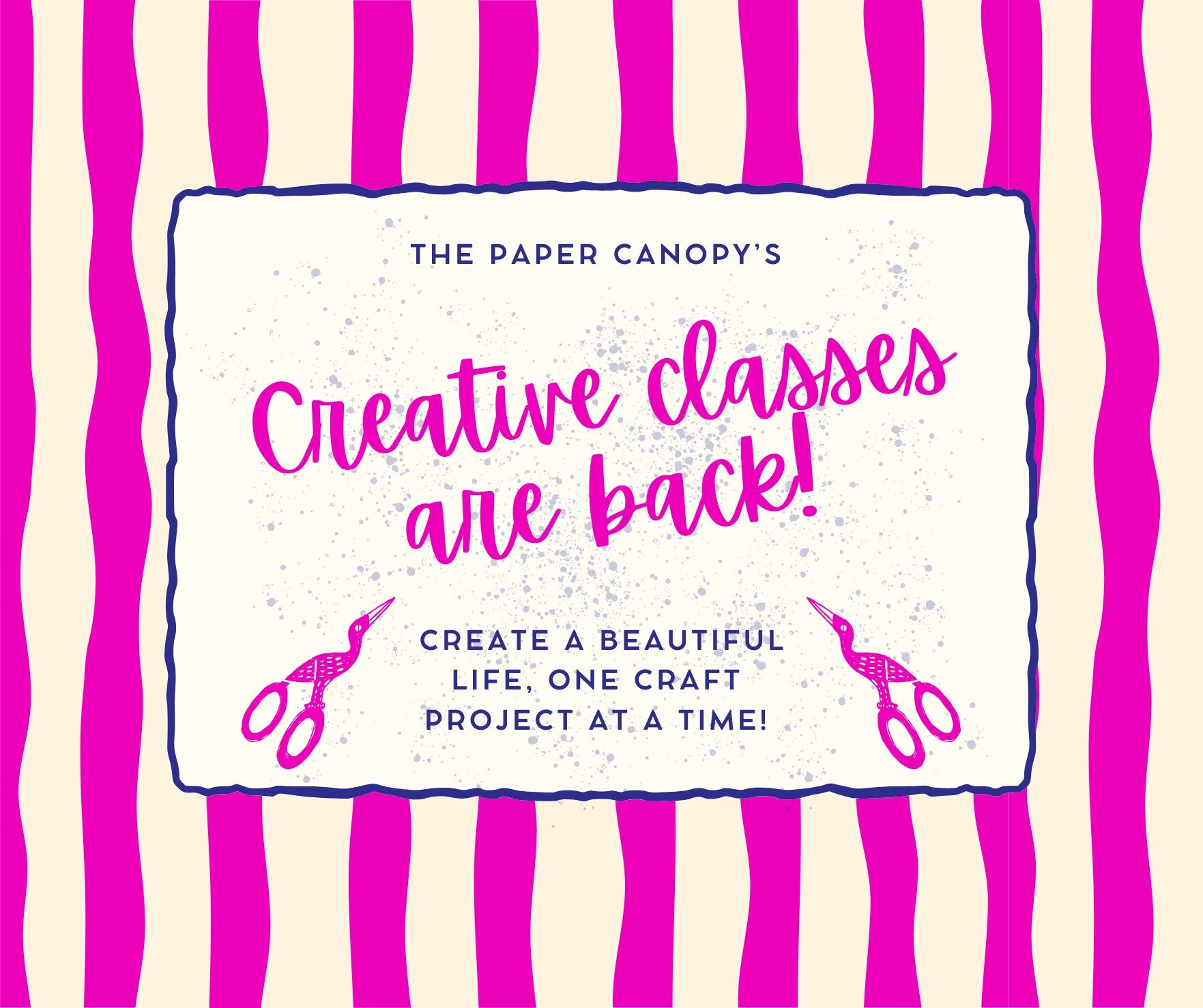 Classes & Events – The Paper Canopy