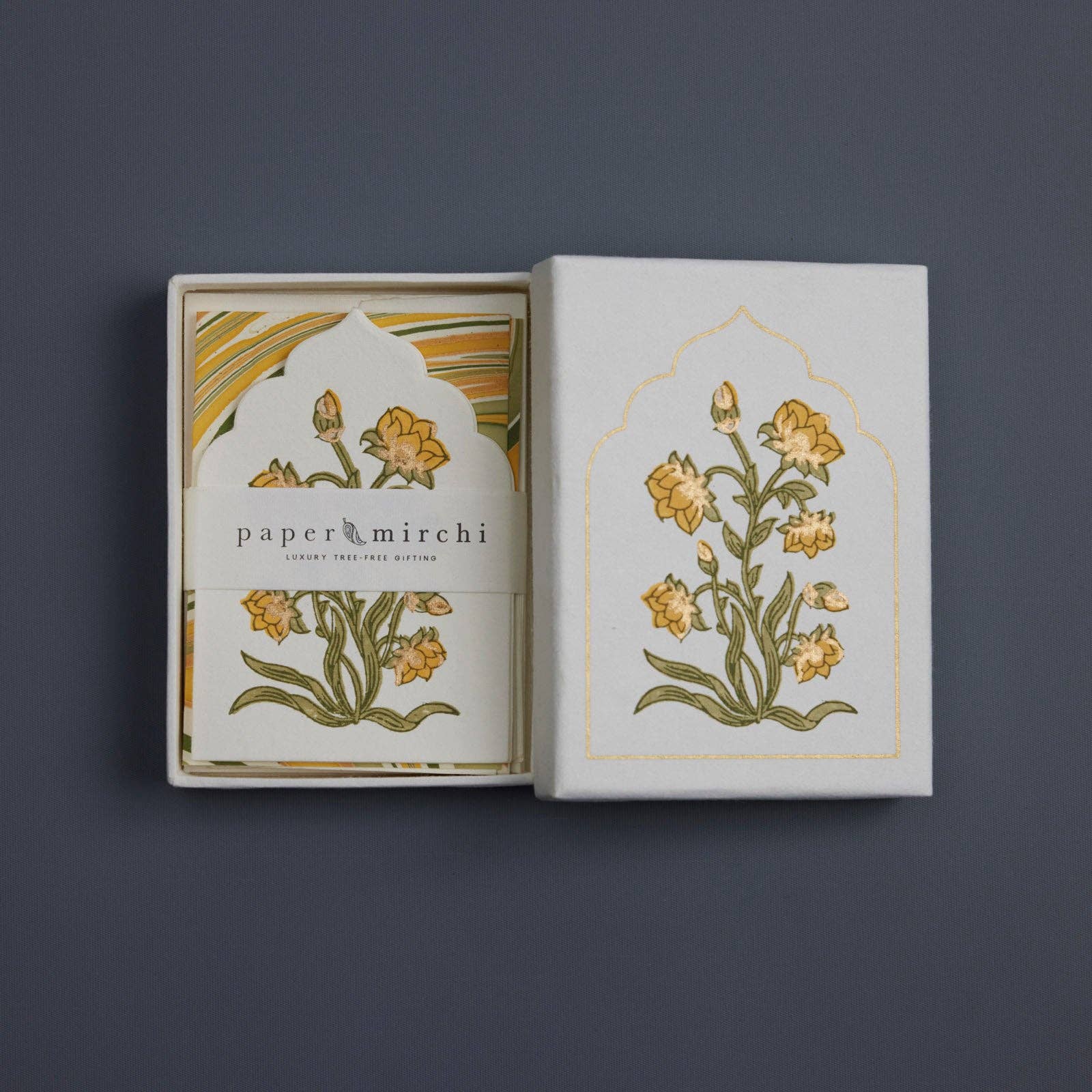 Artisan Notecard Set - Sandook Topaz – The Paper Canopy