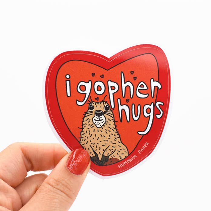 I Gopher Hugs Sticker – The Paper Canopy