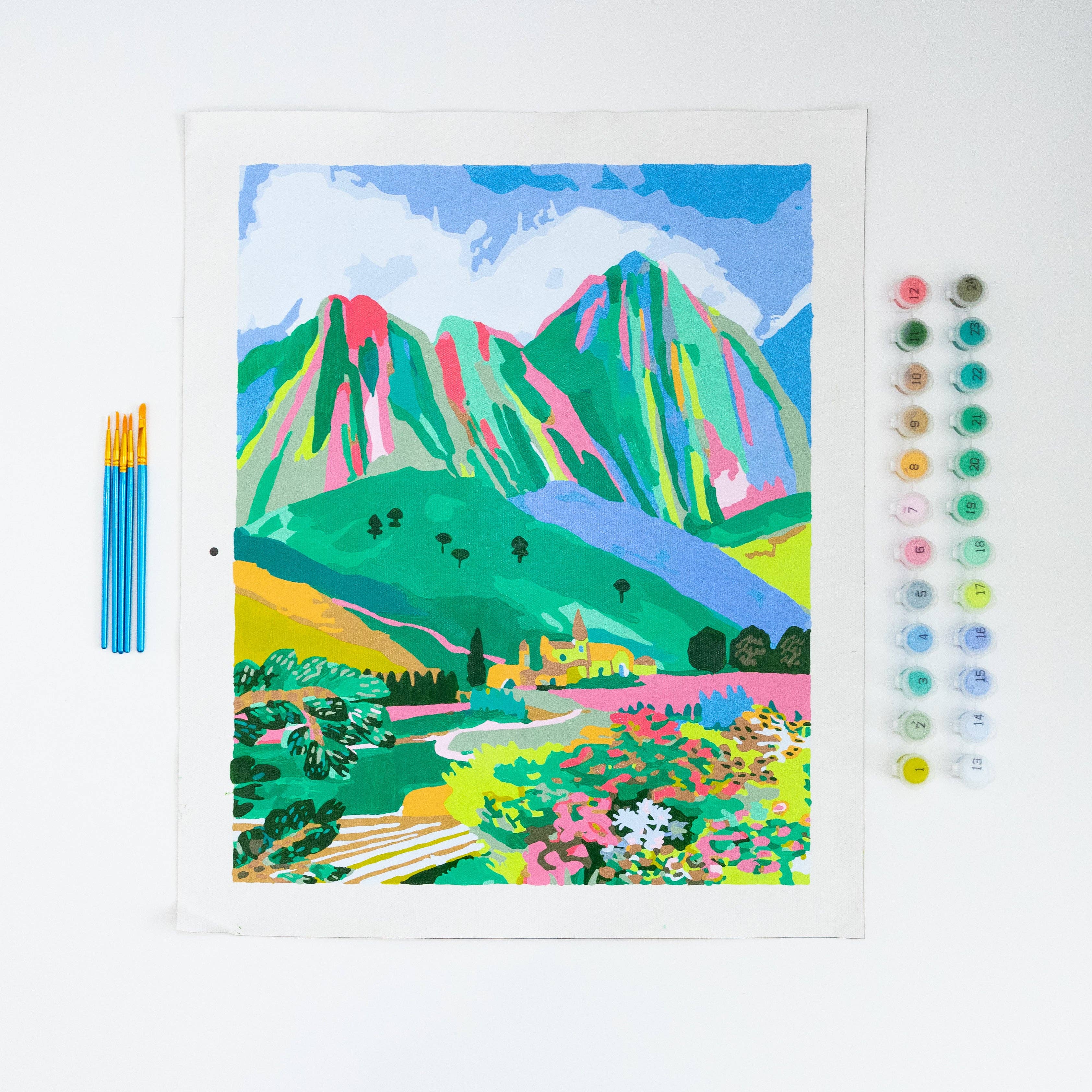 Dolomites by Hebe Studio Paint by Numbers Deluxe – The Paper Canopy