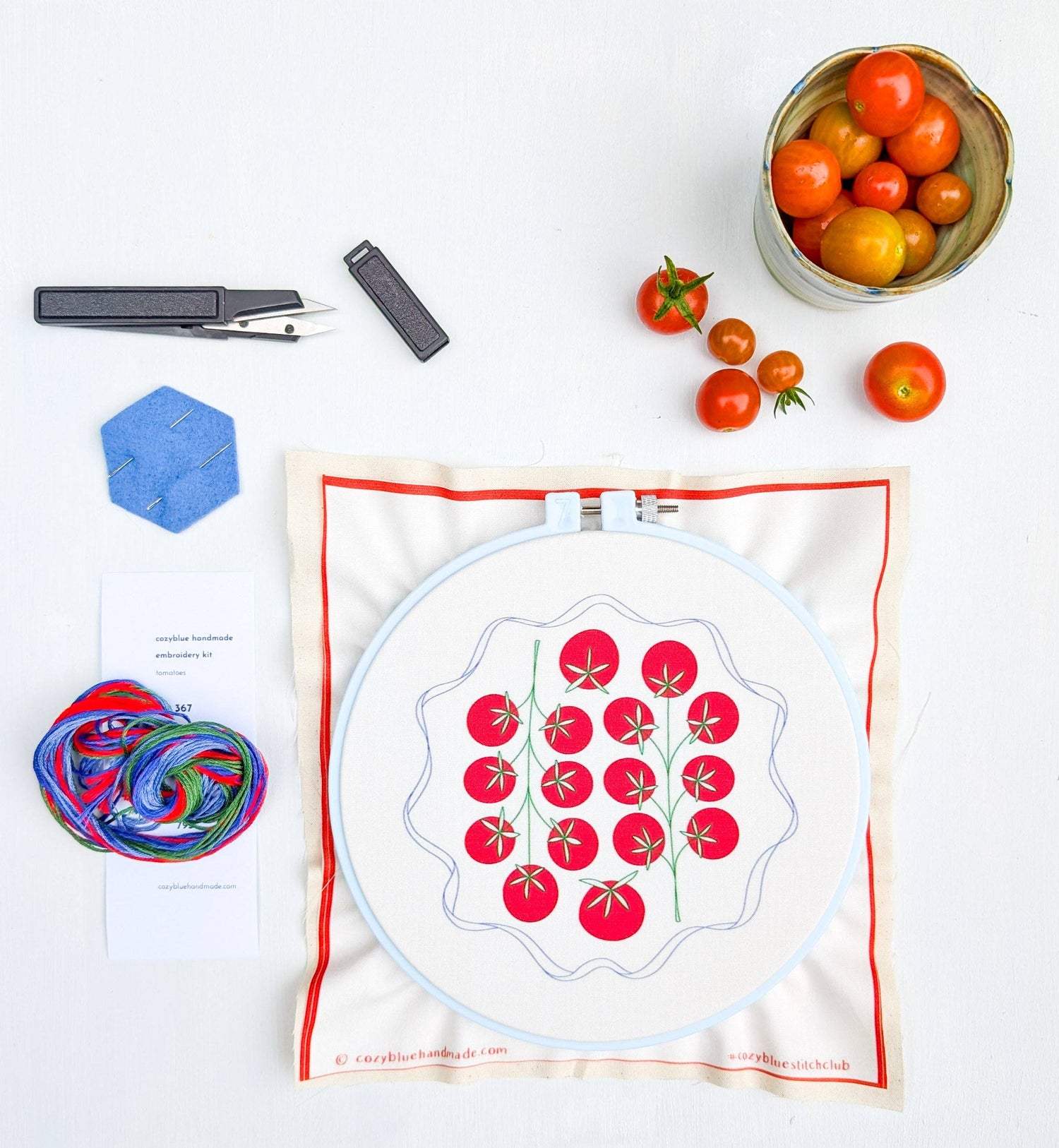 Tomatoes embroidery kit – The Paper Canopy
