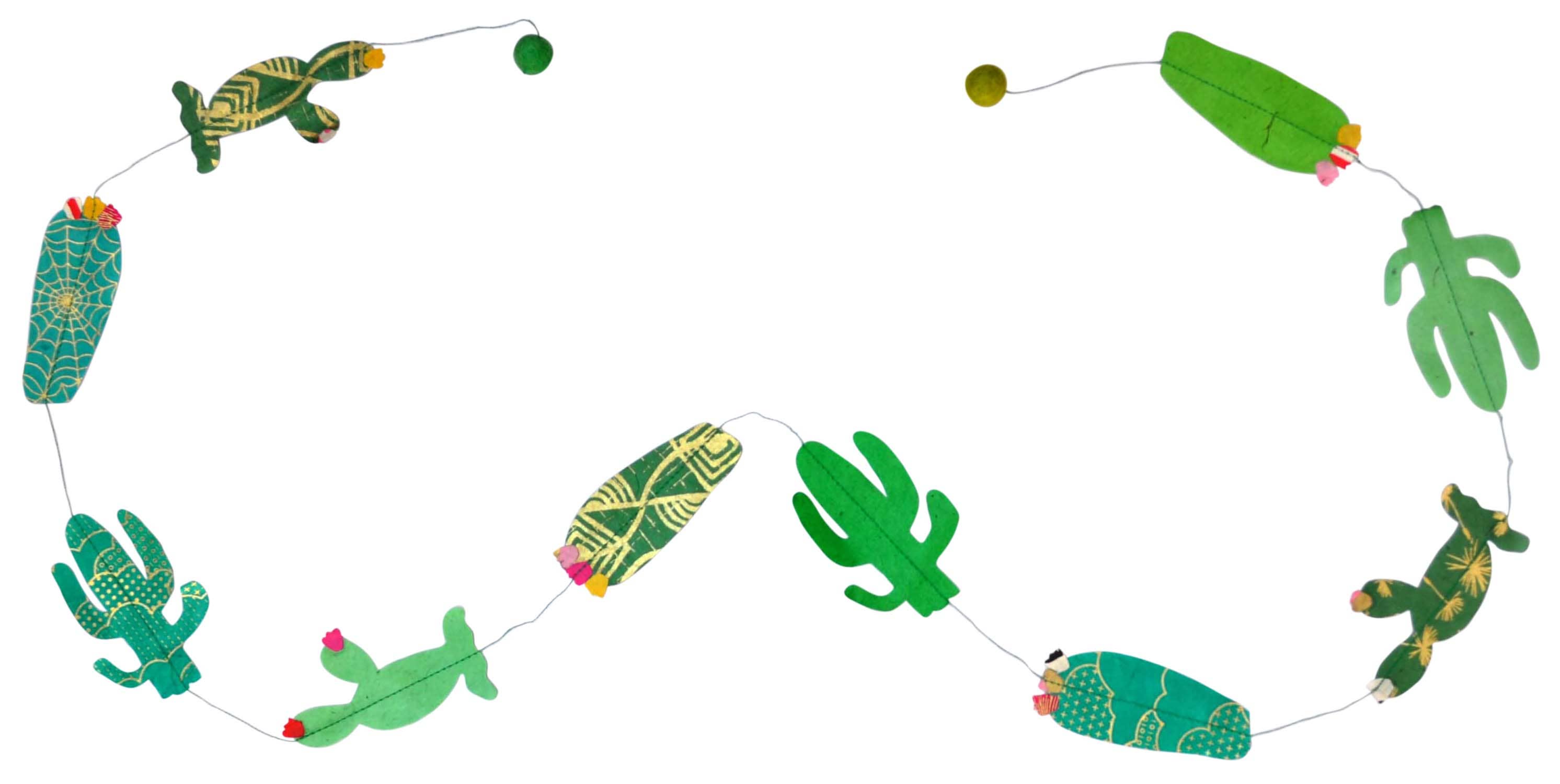 5ft Paper Garland, Cactus – The Paper Canopy