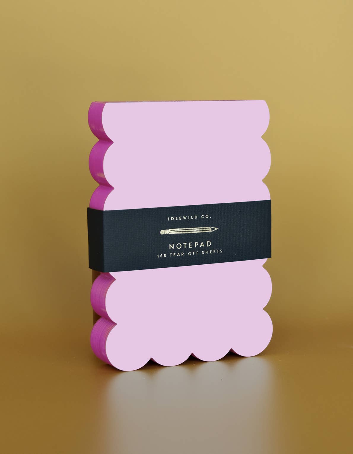 Scalloped Shaped Notepad | Lilac + Hot Pink Edge – The Paper Canopy