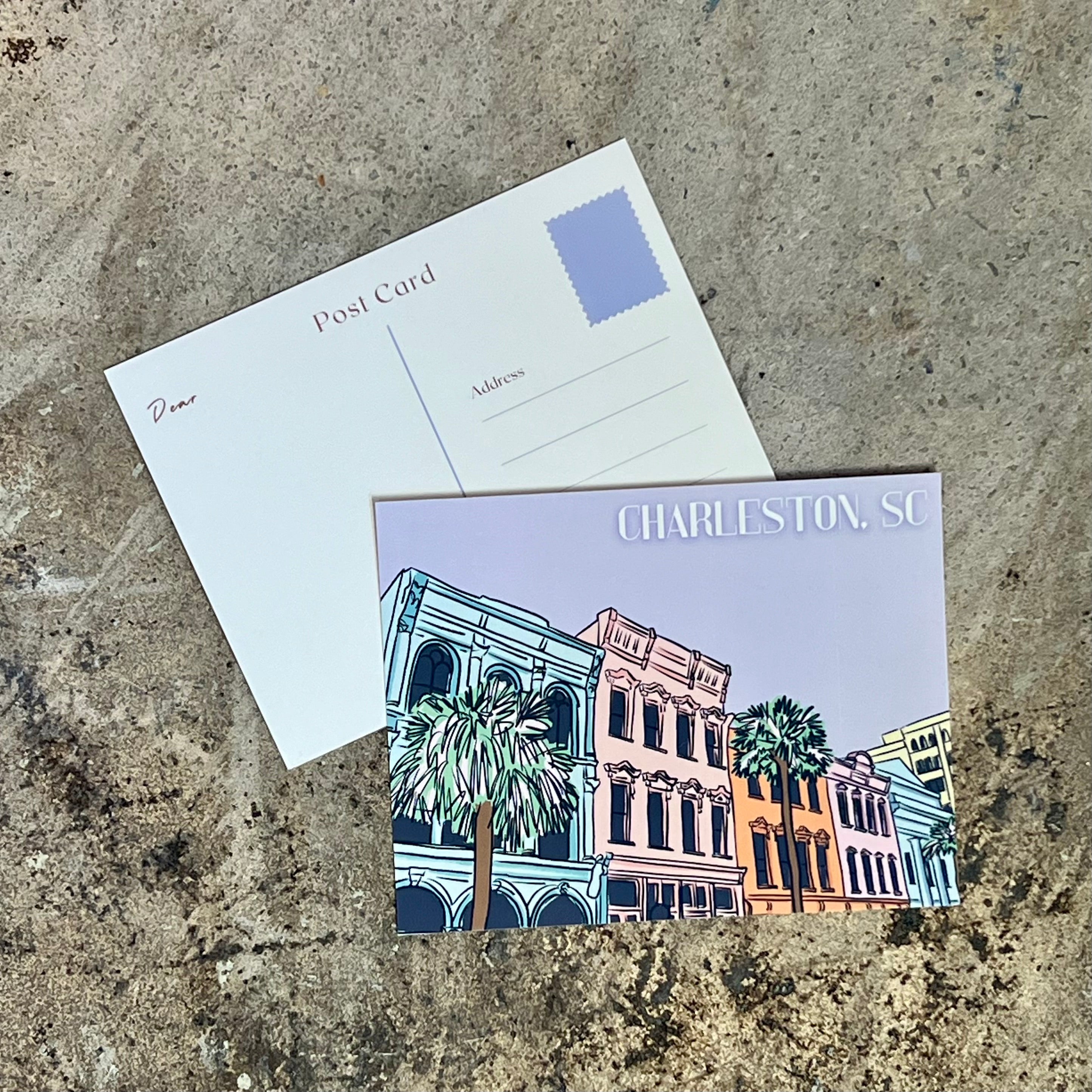 King Street - Charleston Postcard – The Paper Canopy