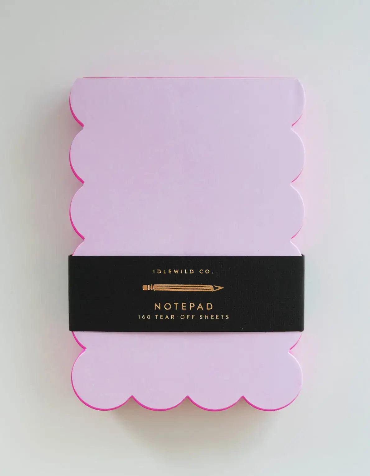 Scalloped Shaped Notepad | Lilac + Hot Pink Edge – The Paper Canopy
