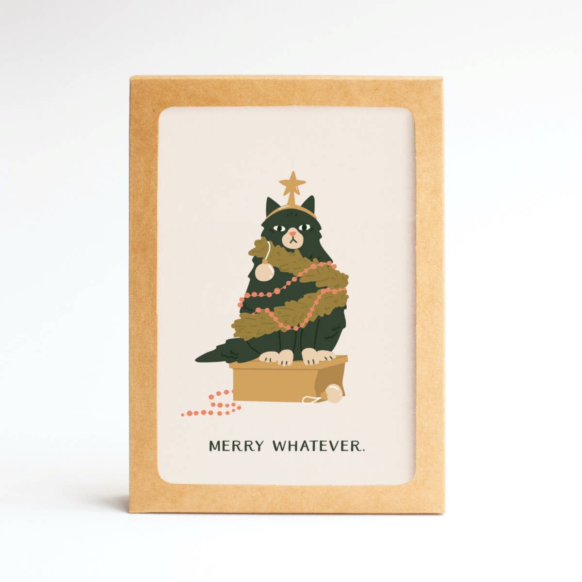 Boxed Set of 10 Merry Whatever Cat Folded Notes – The Paper Canopy