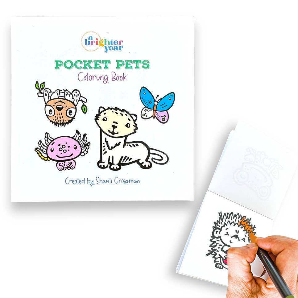 Pocket Pets Mini Coloring Book – The Paper Canopy