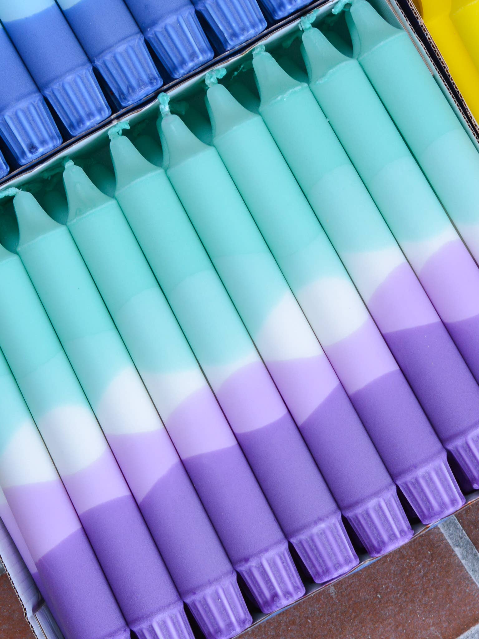 Taper candle- Summer Party / Lavender Matcha Latte – The Paper Canopy