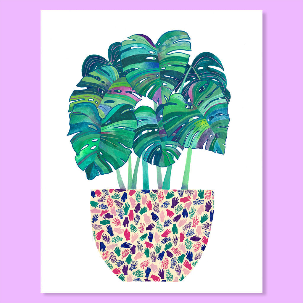 Monstera Art Print – The Paper Canopy
